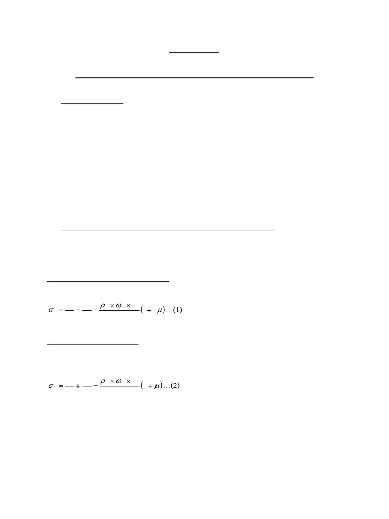 Rotational Stress Analysis in Discs | PDF | Stress (Mechanics ...