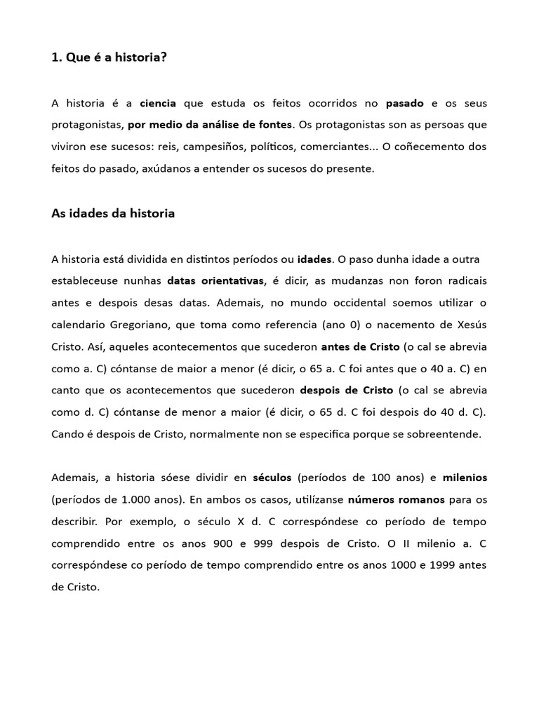Que É A Historia | PDF