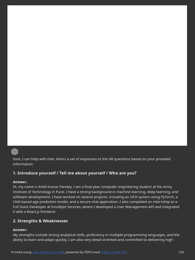 Hr Questions Pdf Learning Computing