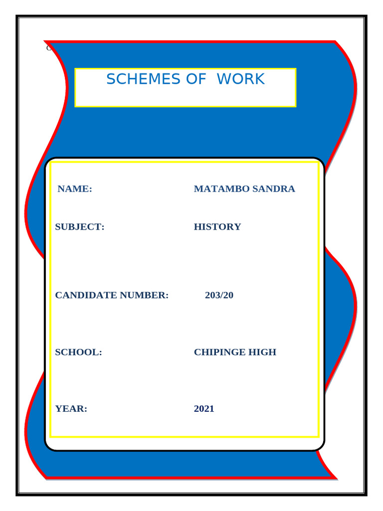 Heritage SCHEMES FRM 1 | PDF | Teachers | Learning