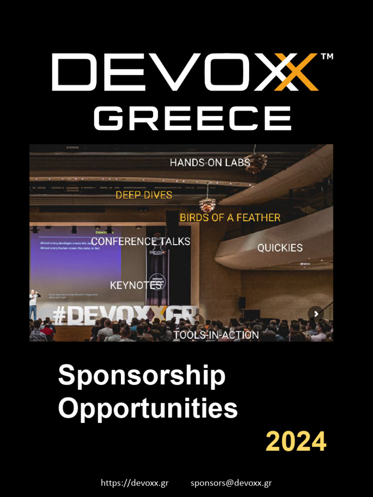 Devoxx Greece 2024 Sponsorship Guide | PDF | Computing