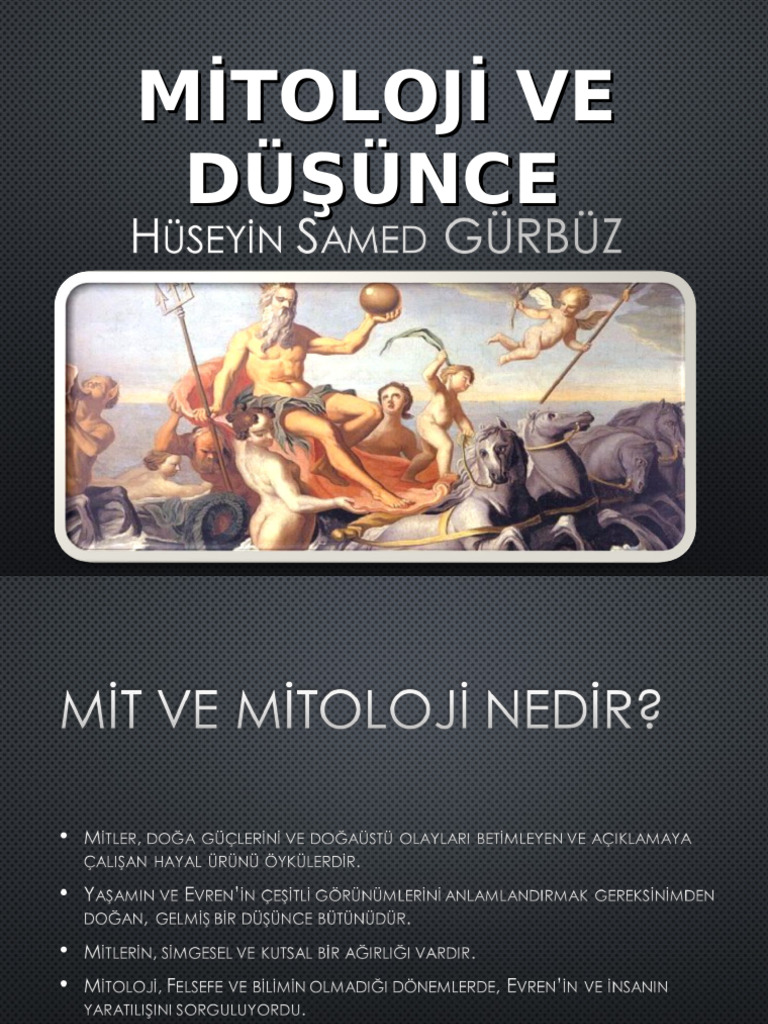 Mitoloji Ve Dusunce | PDF