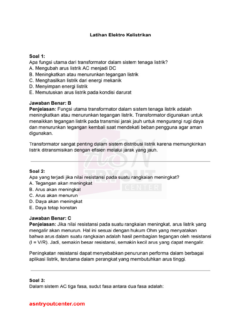 SKB Elektro Kelistrikan | PDF