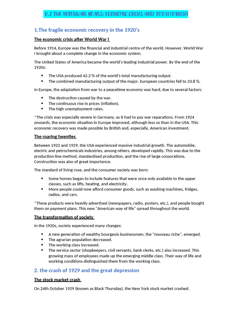 Economic Crisis and Totalisarism | PDF | Fascism | Nazi Party