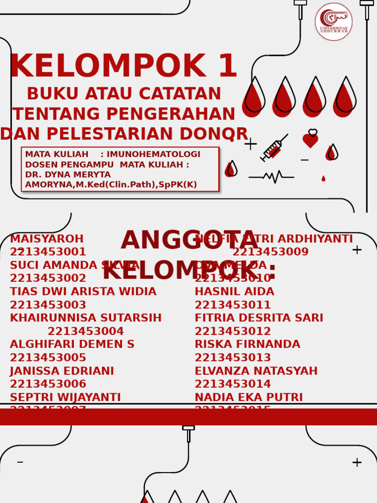 Imunohematologi Pelestarian Donor | PDF