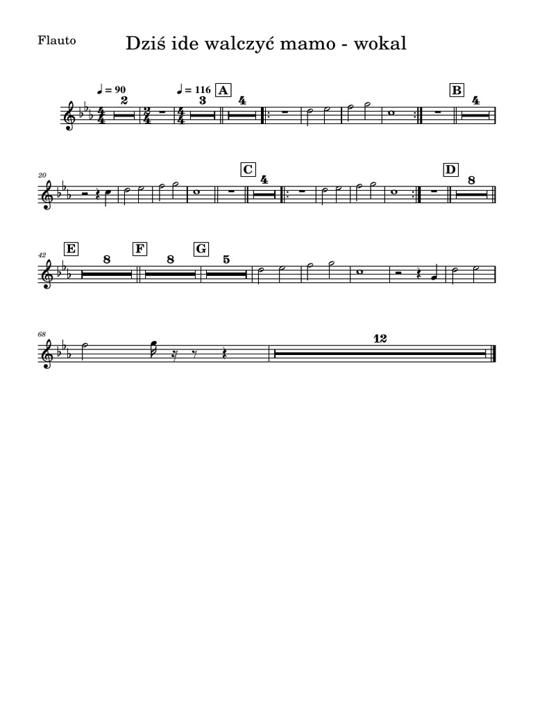 Dzis Ide Walczyc-Flauto | PDF Dzis Ide Walczyc-Flauto | PDF