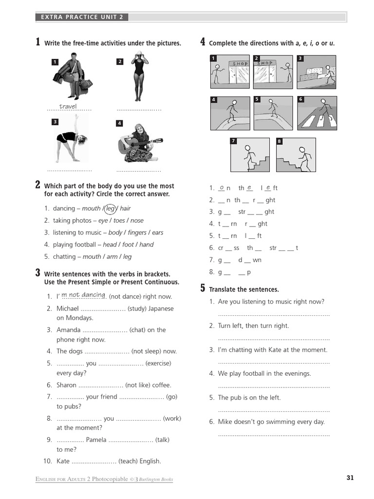Extra Practice Unit 2 Book 2 | PDF | Grammar | Syntax