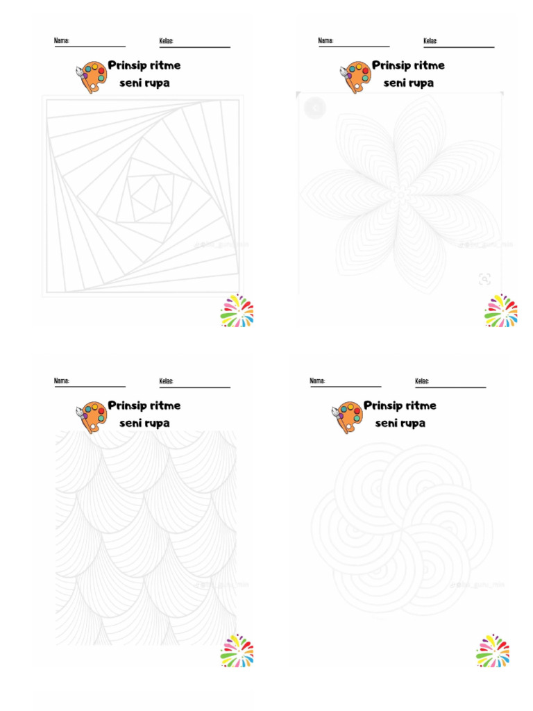 Mewarnai Prinsip Ritme Seni Rupa | PDF
