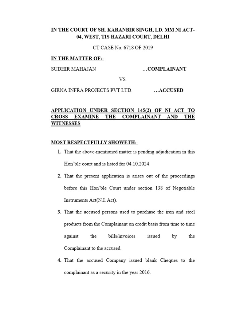 NI ACT 145 2 Application | PDF | Legal Procedure | Common Law