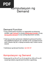 Ang Batas NG Demand | PDF