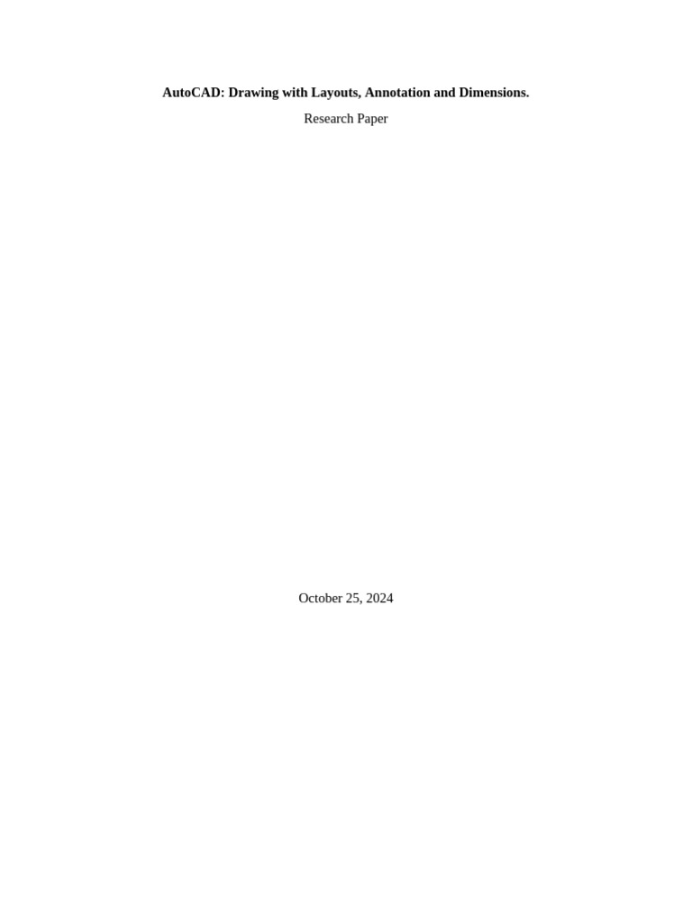 AutoCAD Annotations and Dimensions Guide | PDF | Page Layout ...