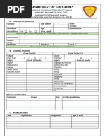 SILAG 2025 Application Form 1 | PDF