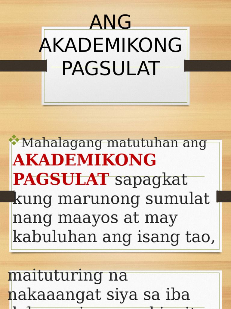 3rd Topic Grade 12 Akademikong Pagsulat | PDF