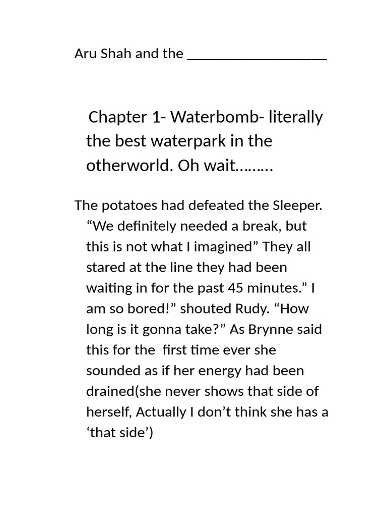 Aru Shah's Waterpark Adventure | PDF | Art