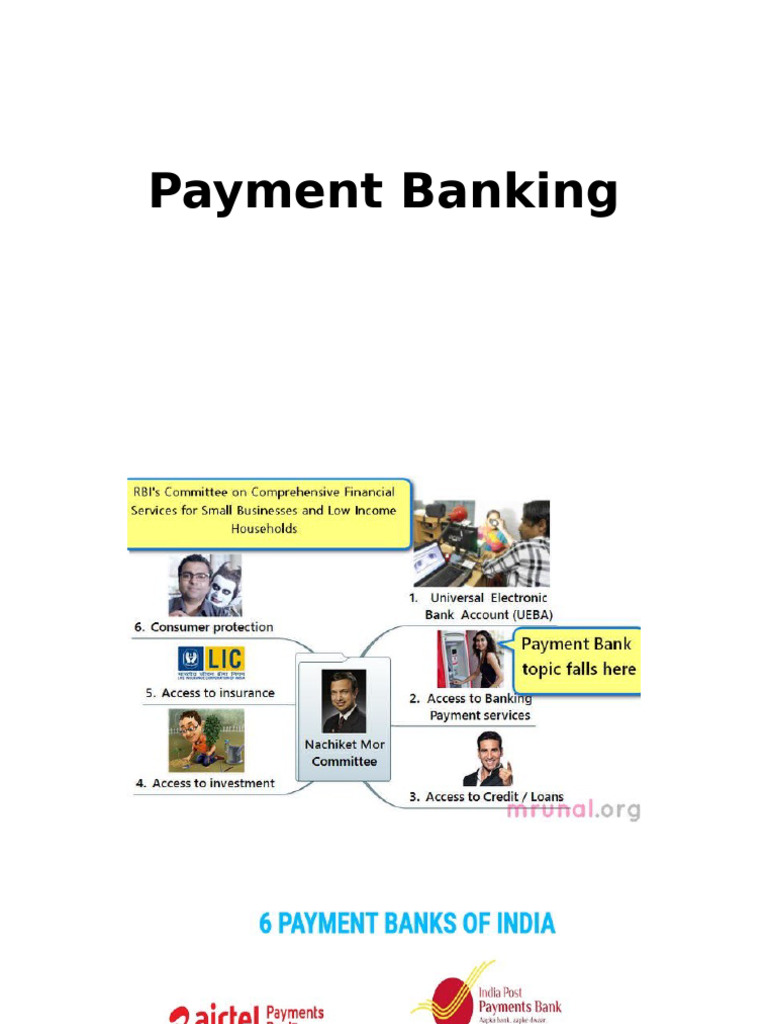 BTP 6 Payment Banking | PDF | Banks | Financial Inclusion