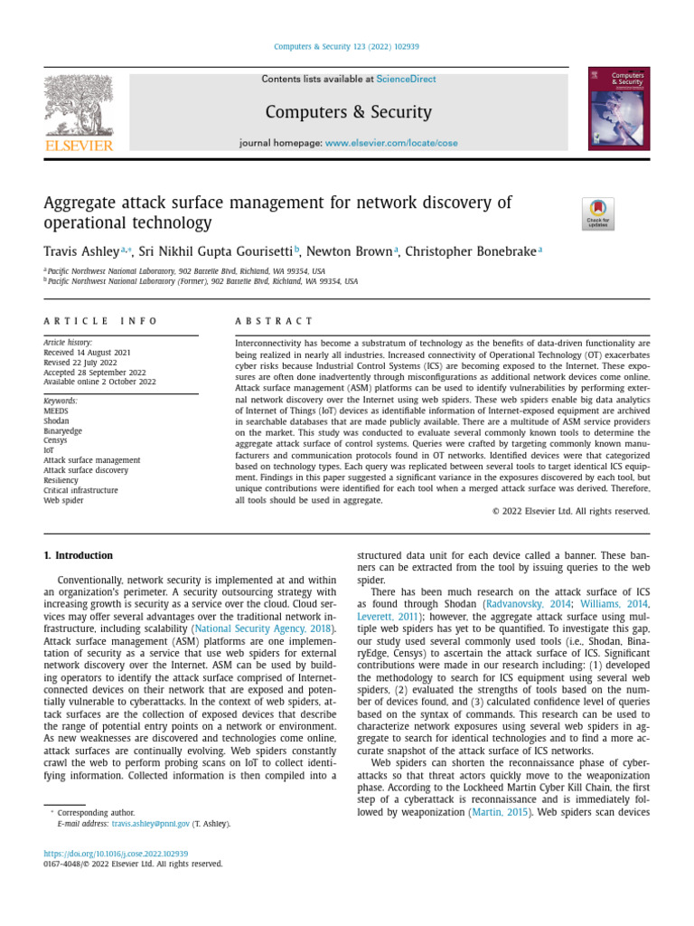 Lecture 5 - Network Discovery of Operational Technology | PDF ...