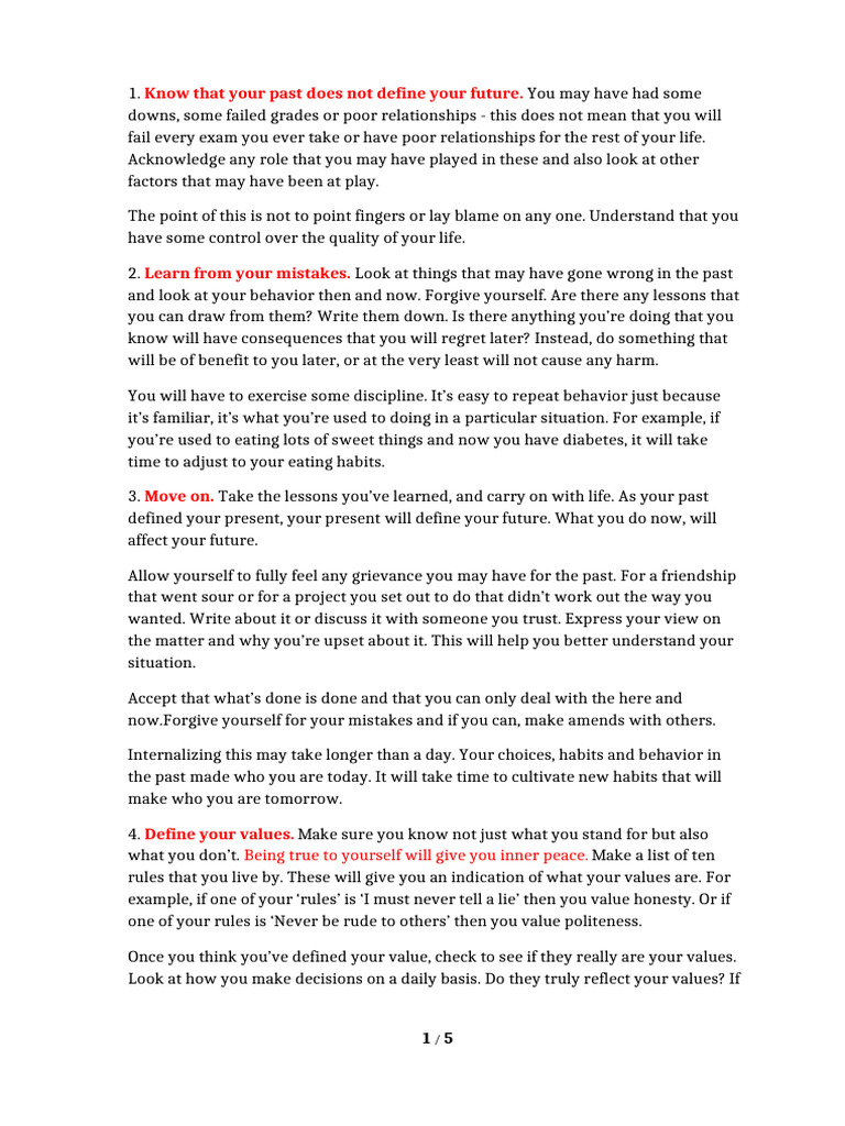 14 Ways To Have A Great Future | PDF | Thought | Sleep