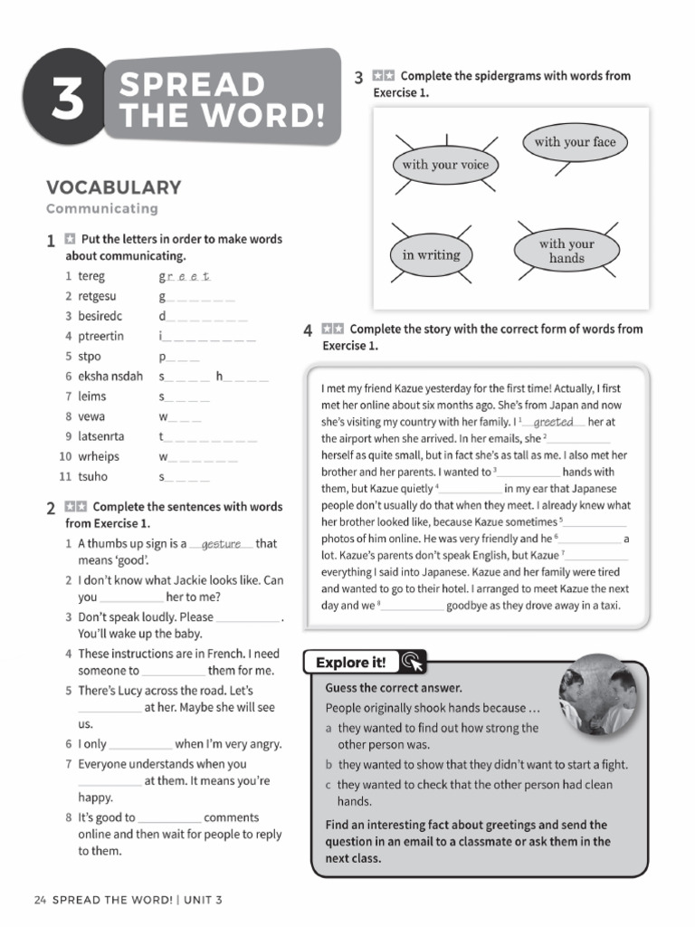 Own It! 3. Workbook (PDF - Io) | PDF