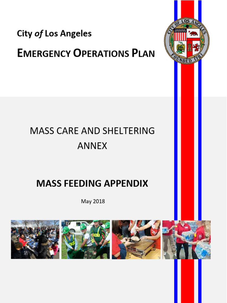 Mass Feeding Appendix تغذيةالحشود في الكوارث | PDF | Incident Command ...