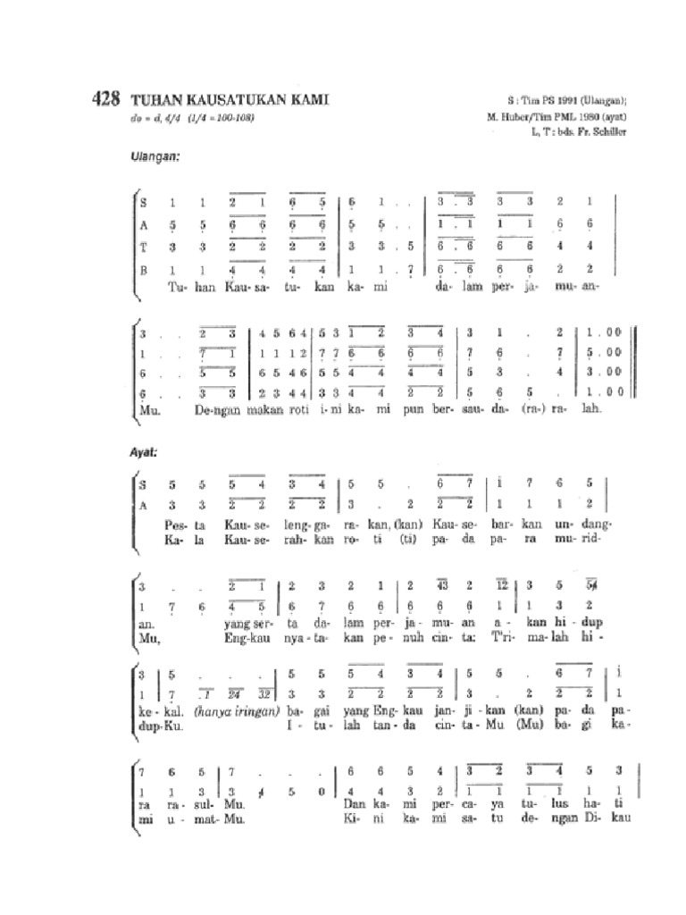 Tuhan, Kau Satukan Kami | PDF