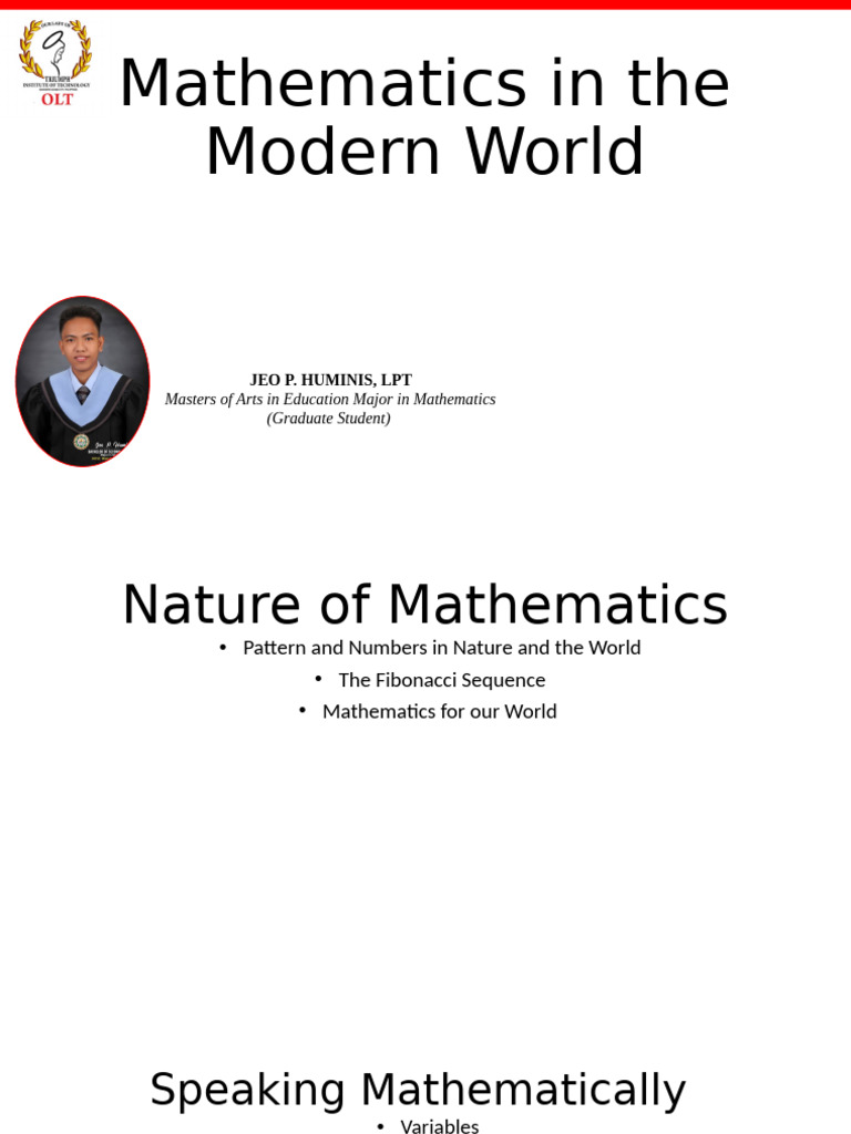 Mathematics in The Modern World Full PPT 3 | PDF | Mean | Statistics