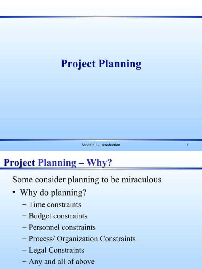 Planning N Estimation | PDF