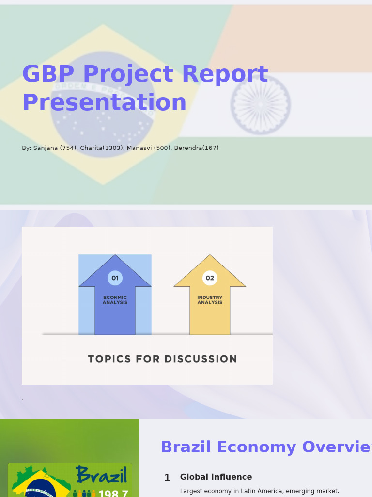 GBP Project Report Presentation | PDF | Economic Growth | Gross ...