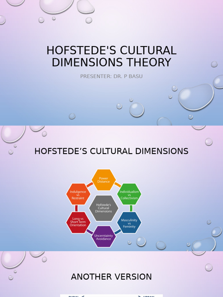 Hofstede Cultural Dimension Theory | PDF | Behavioural Sciences ...