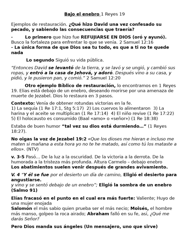 Bajo El Enebro | PDF | Libros de reyes | Elijah