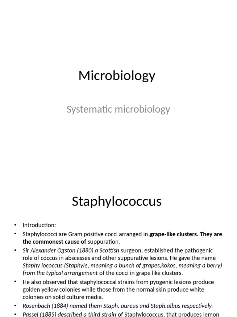 staphylococcus | PDF | Staphylococcus | Growth Medium