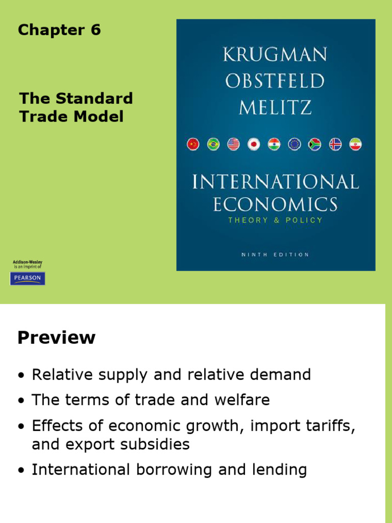 Chapter6-The Standard Trade Model | PDF | Subsidy | Tariff