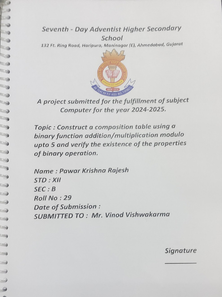 Maths Project (1) 2024-25 | PDF