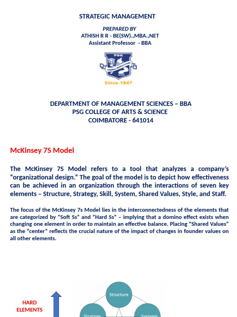 Mckinsey 7S Model | PDF | Strategic Management | Cognition