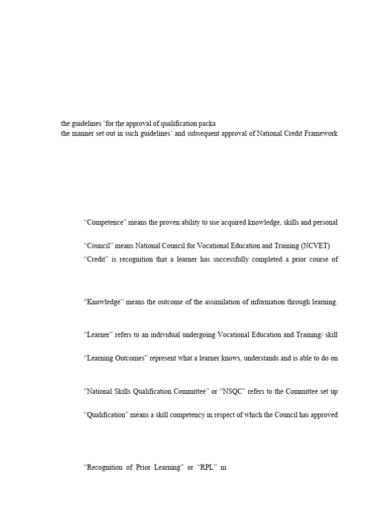 NSQF 2023 Guidelines and Framework | PDF | Vocational Education | Learning