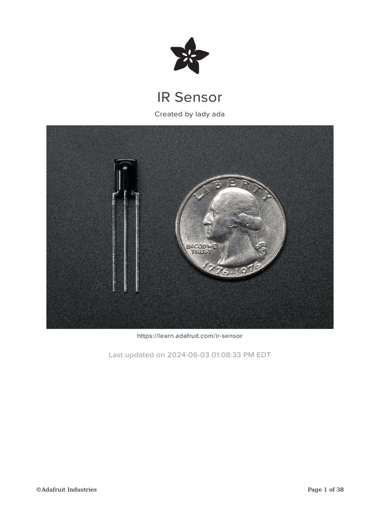 Ir Sensor | PDF | Infrared | Arduino
