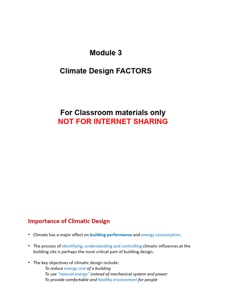 M3-Climatic Design Factors-2020 | PDF | Soil | Wound