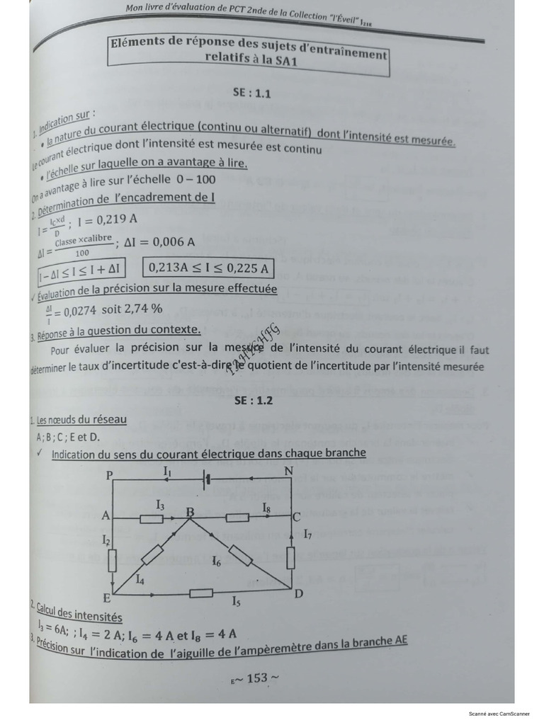 PCT Corrigé Seconde | PDF