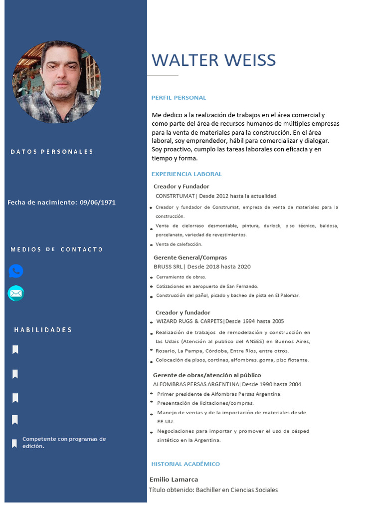 Walter Weiss CV (3) - 2 | PDF | Arte