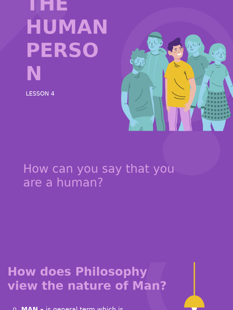 The Human Person | PDF | Mind | Human