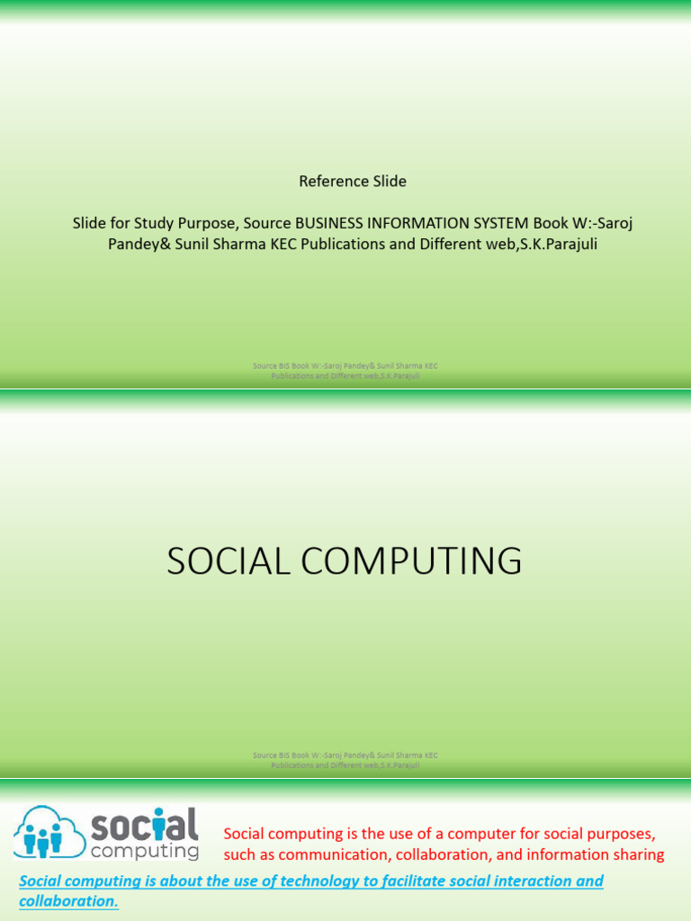 SOCIAL COMPUTING CH 5 | PDF | Social Media | Popular Culture & Media ...