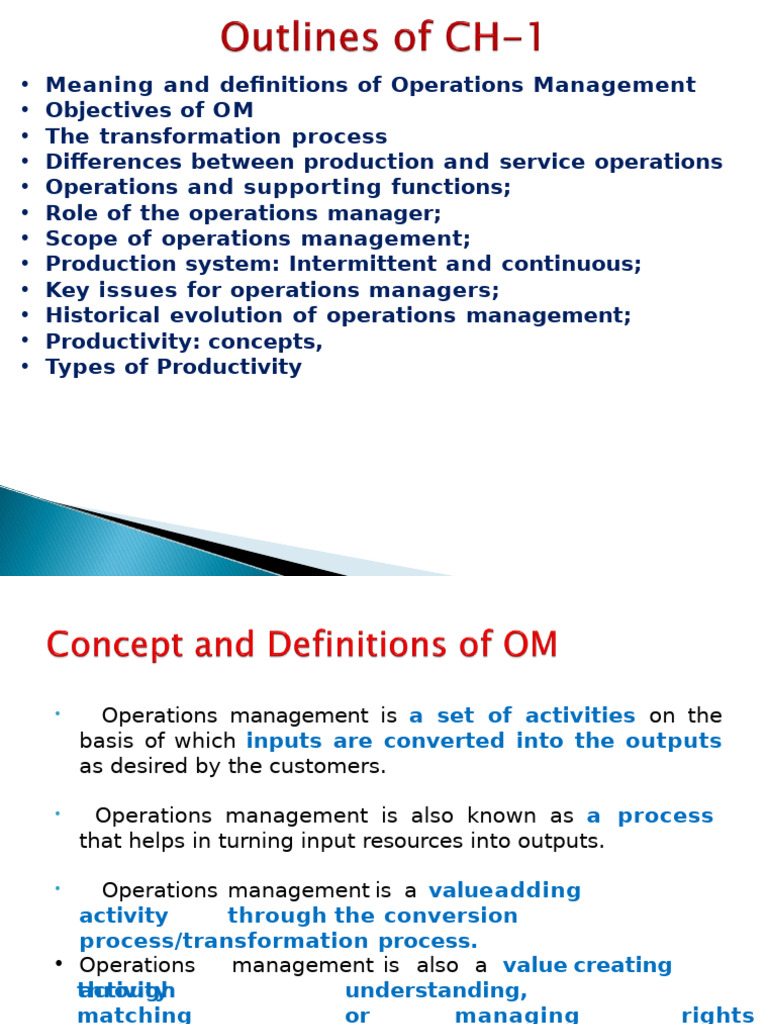Understanding Operations Management | PDF | Operations Management ...