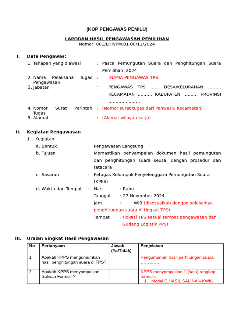 Form A PTPS Paca Pemungutan Dan Penghitungan Suara | PDF