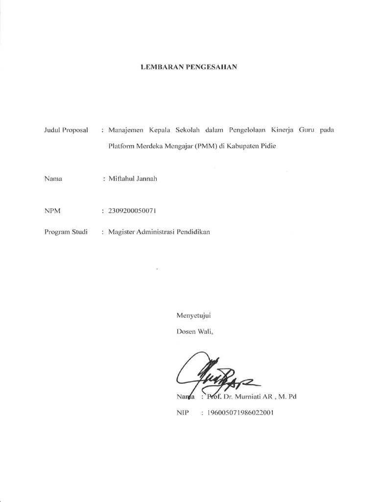 PENGESAHAN Miftahul JNNH | PDF