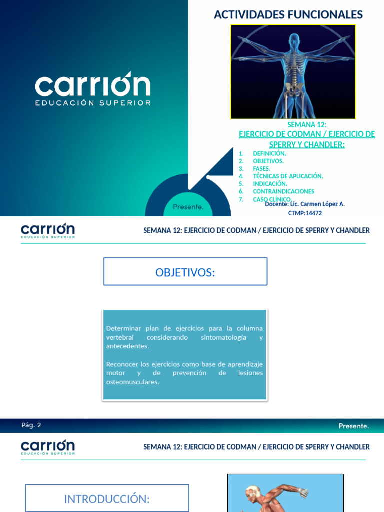 Actividades Funcionales Clase12 Ejercicio de Codman y Chandler 3 | PDF | Hombro | Sistema ...