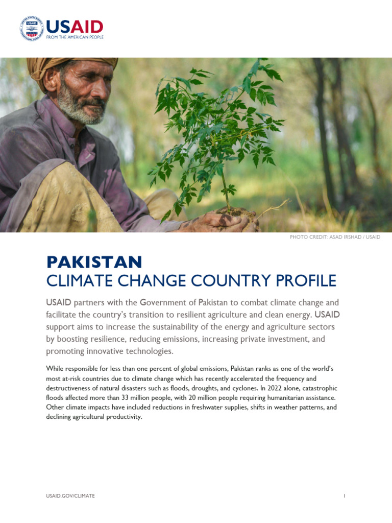 USAID Pakistan Climate Change Country Profile 2024 | PDF | Climate ...