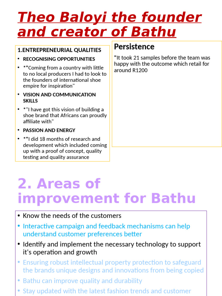 Theo Baloyi The Owner and Founder of Bathu | PDF | Human Communication ...