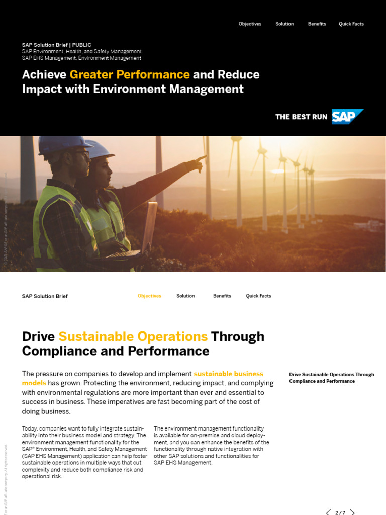 Achieve Greater Performance and Reduce Impact With Environment ...