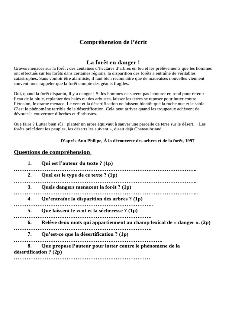 Menaces sur les forêts et solutions | PDF | Maison et jardin