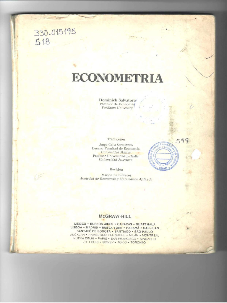 Econometria - Dominick Salvatore-1 - Compressed | PDF