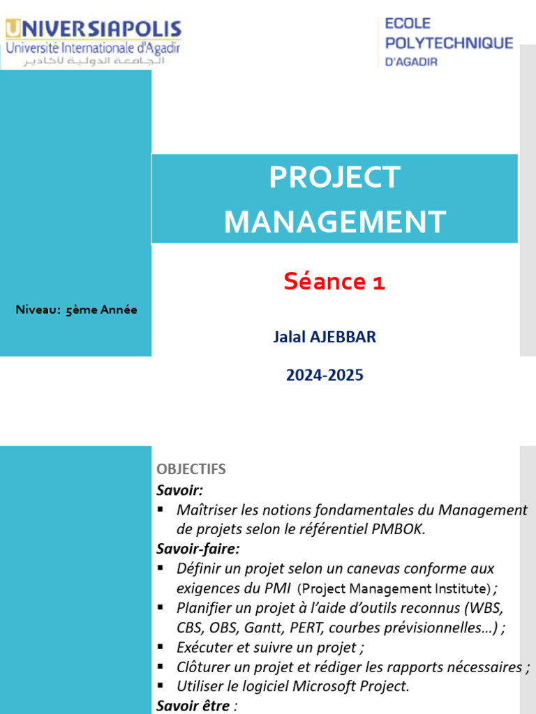 Introduction au Management de Projet | PDF | Gestion de projet | Business
